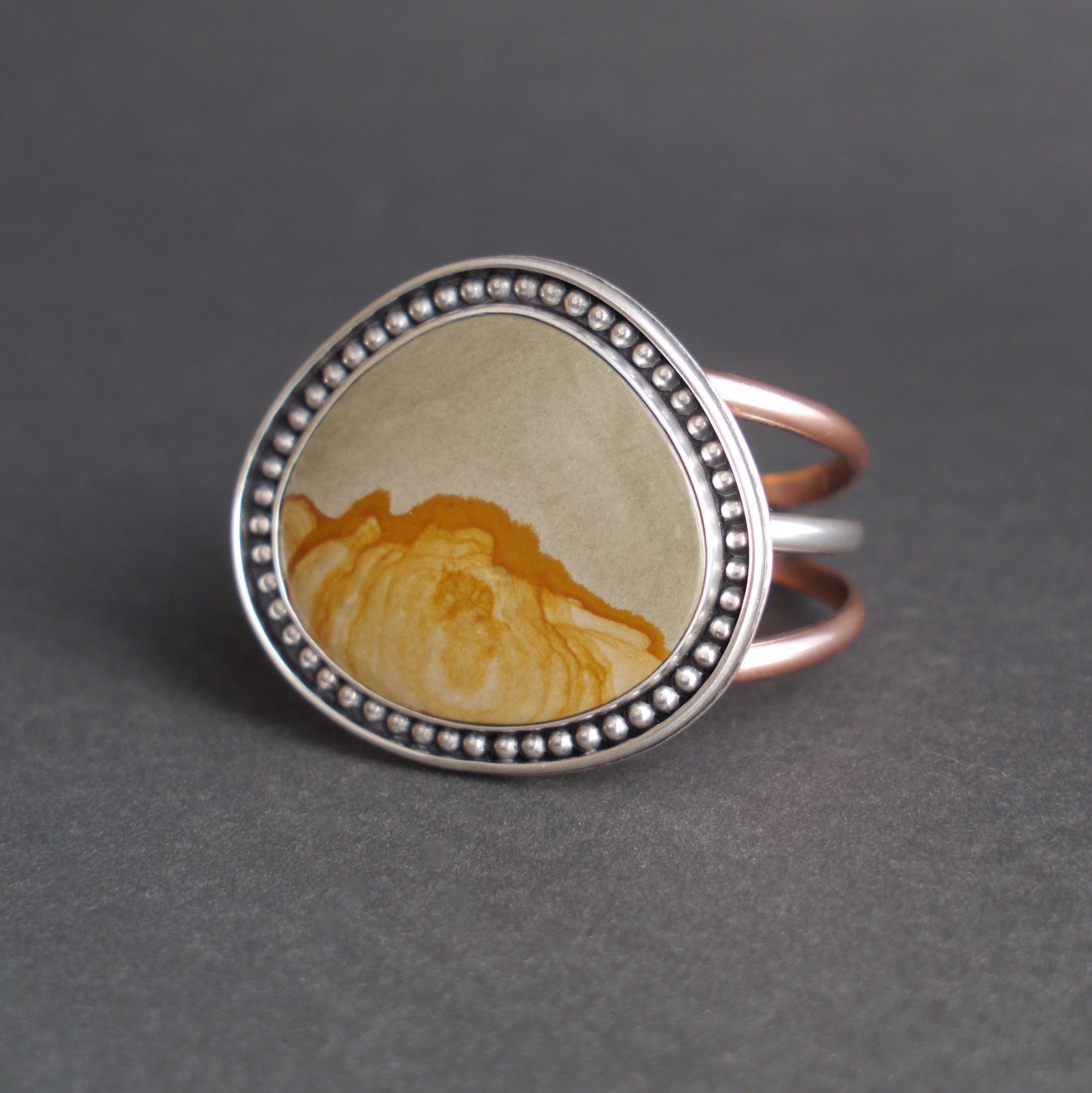 Wanderer Collection - Cripple Creek Picture Jasper Cuff (2) – Three ...
